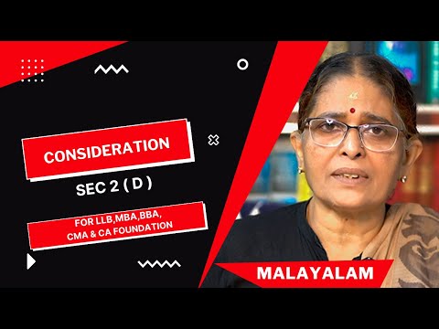 CONSIDERATION / SEC 2 D /  MALAYALAM