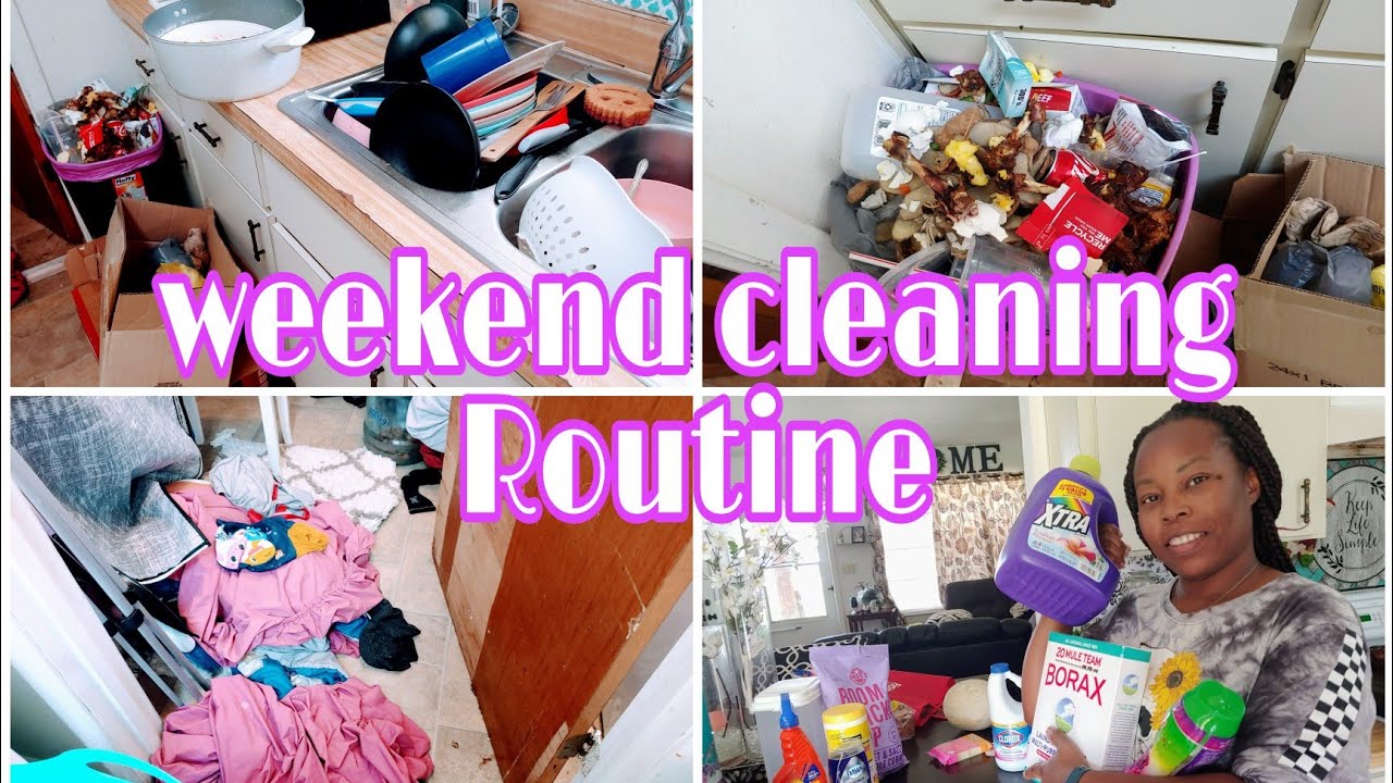 WEEKEND GET IT ALL DONE! / LAUNDRY CLEANING ROUTINE// ALL DAY LAUNDRY ...