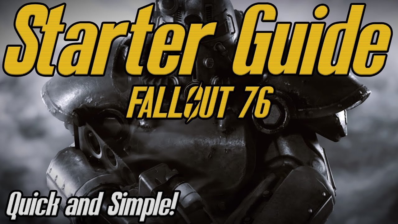 BEST Start in Fallout 76/Tips - PC Gameplay (QUICK & SIMPLE) - YouTube