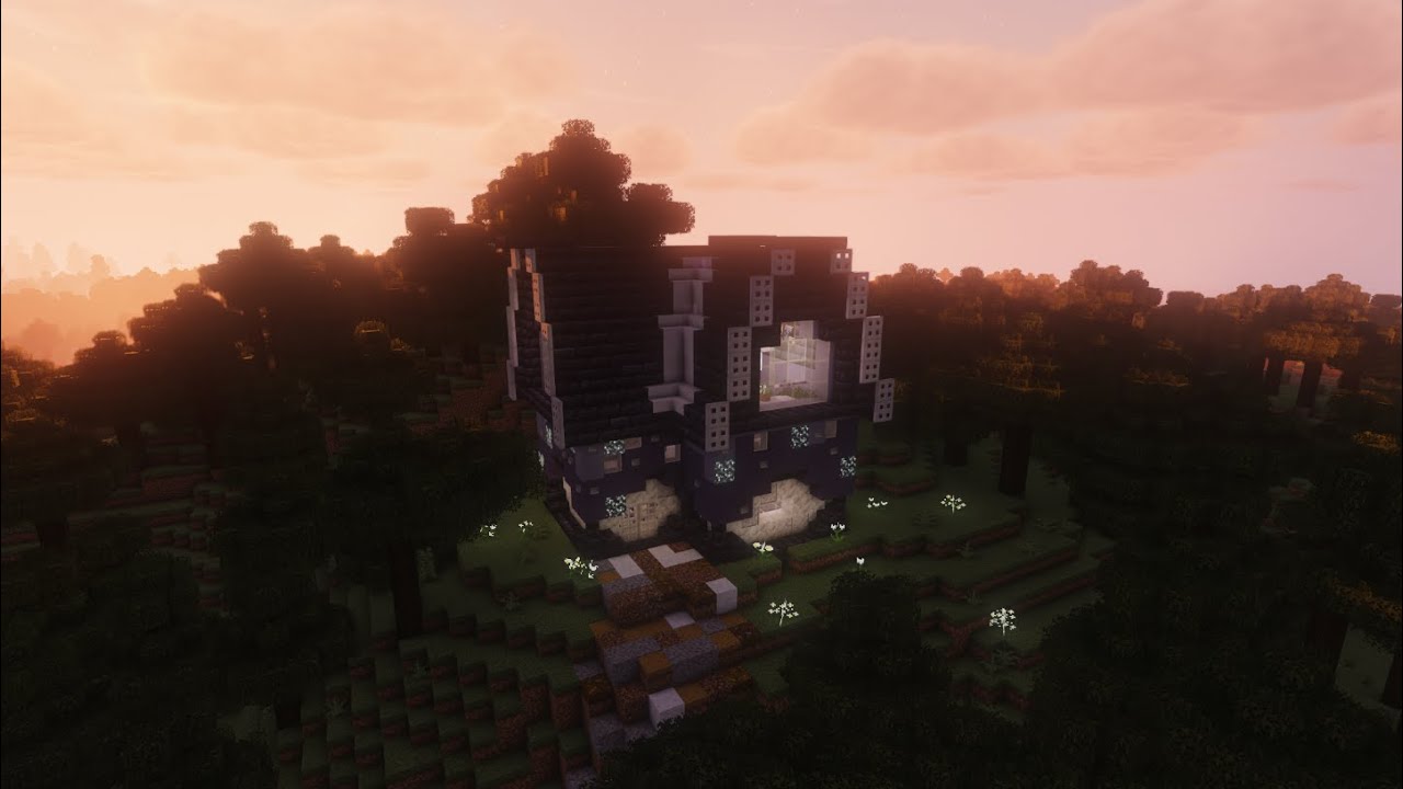 Quartz House Minecraft | Speed Build - YouTube