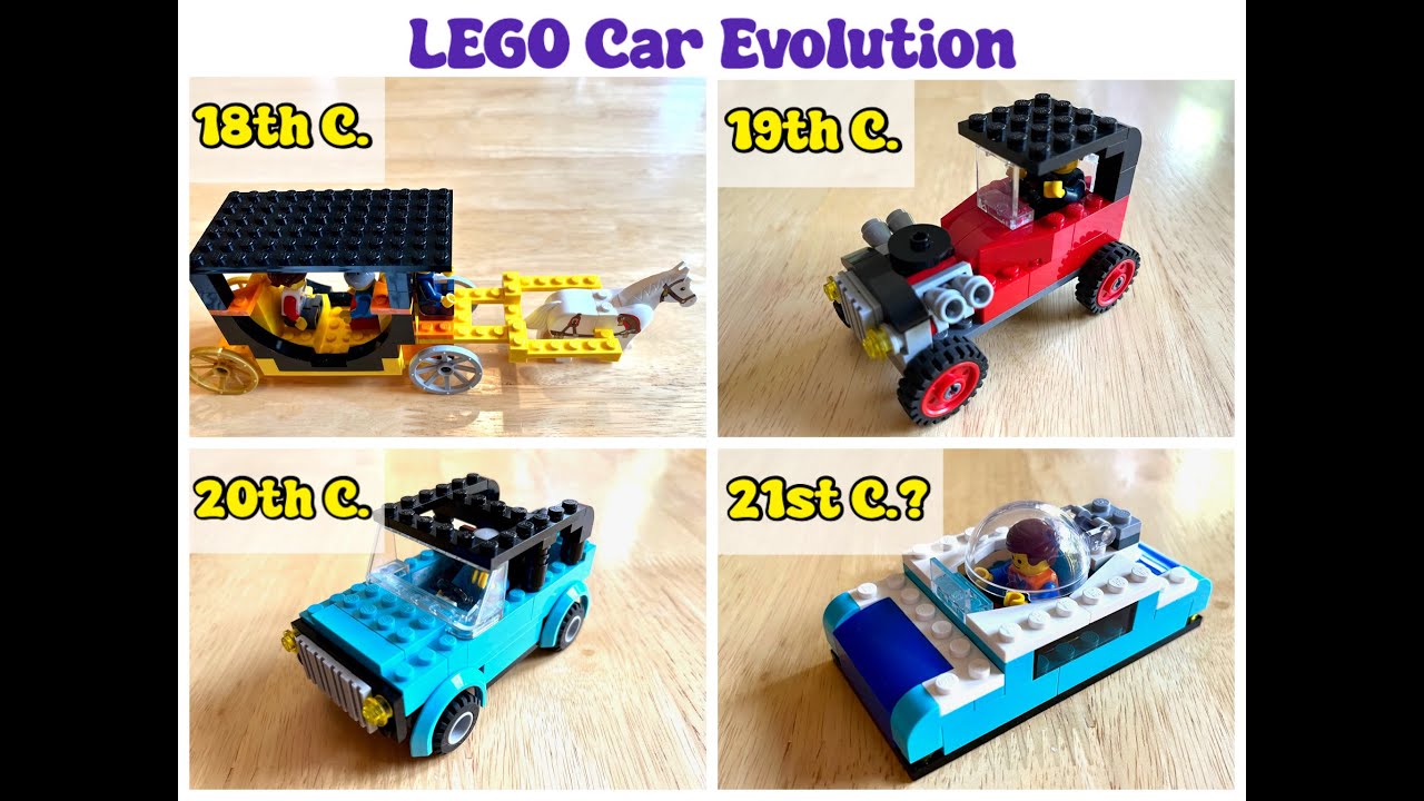 LEGO Car Evolution MOC 樂高車子演化史 - YouTube