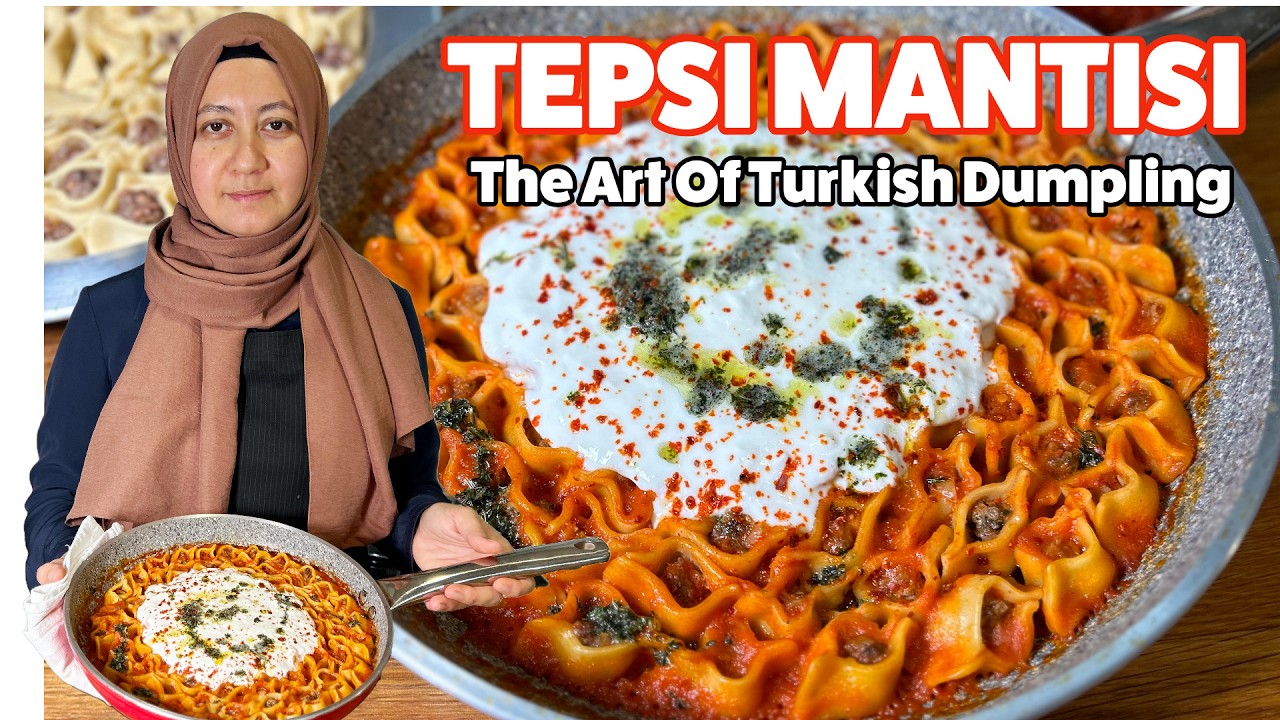 Turkish Tepsi Manti! The Art Of Turkish Dumplings / Regional Food ...