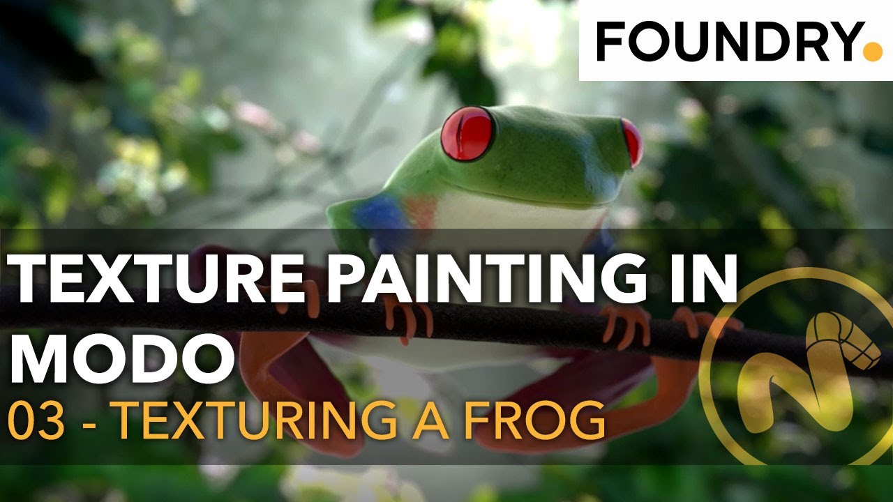 03 - Texturing a Tree Frog | Texture Painting in Modo - YouTube