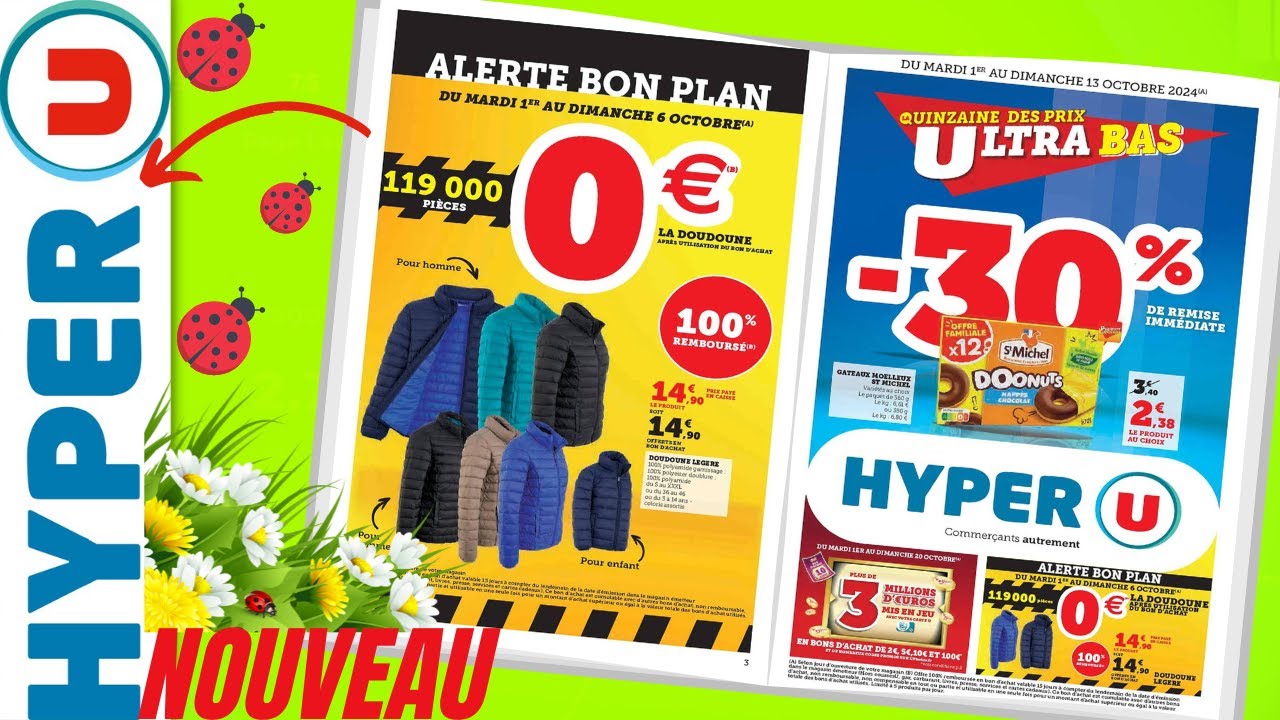 catalogue HYPER U du 1 au 13 octobre 2024 🔴 Arrivage - FRANCE - YouTube