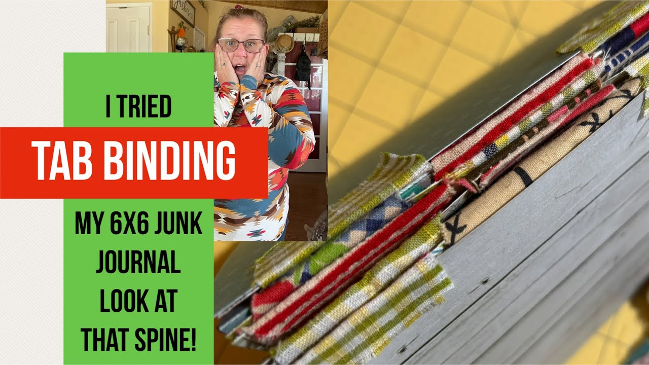 How to make a Tab binding - mini signatures & single 6x6 pages. - YouTube