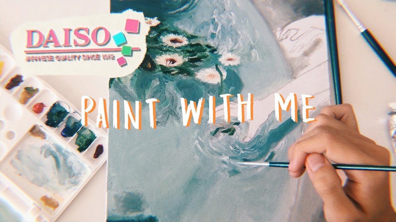 i painted using Daiso supplies 💡🖌 - YouTube