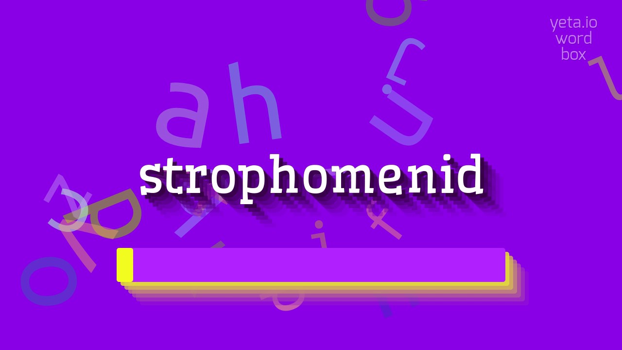 How to say "strophomenid"! (High Quality Voices) - YouTube