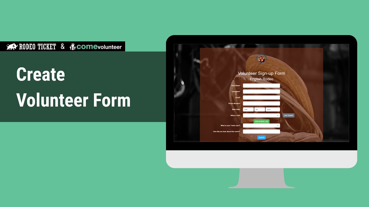Create an Online Volunteer Form - YouTube