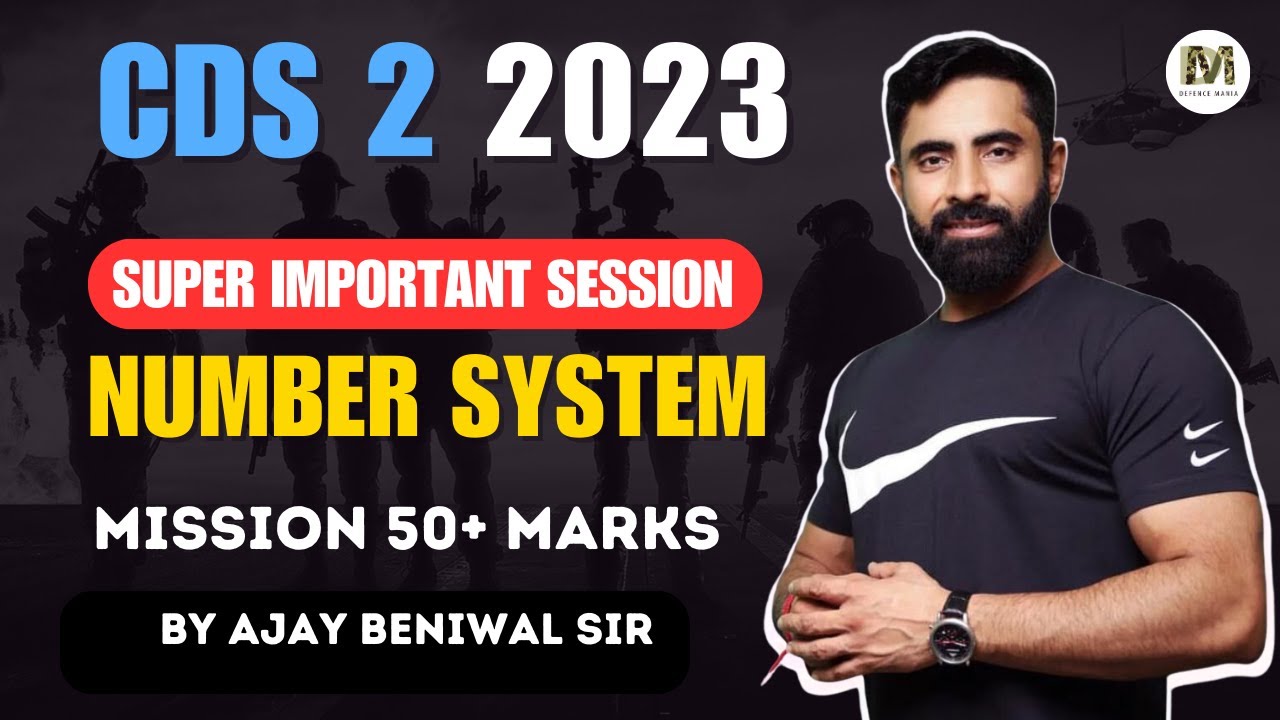 Complete Number system for CDS 2 2023 Exam || Defence Mania - YouTube