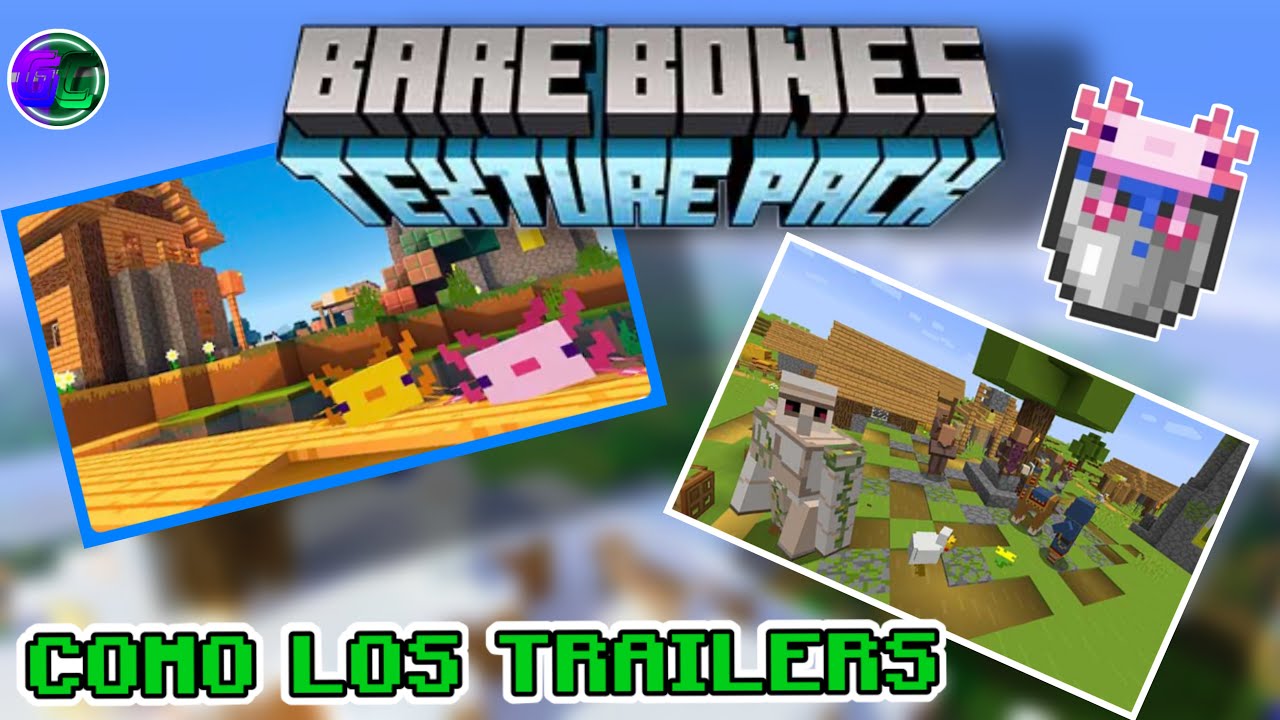 TEXTURA DE TRAILERS MINECRAFT PE!! ||BARE BONES⚜️ - YouTube
