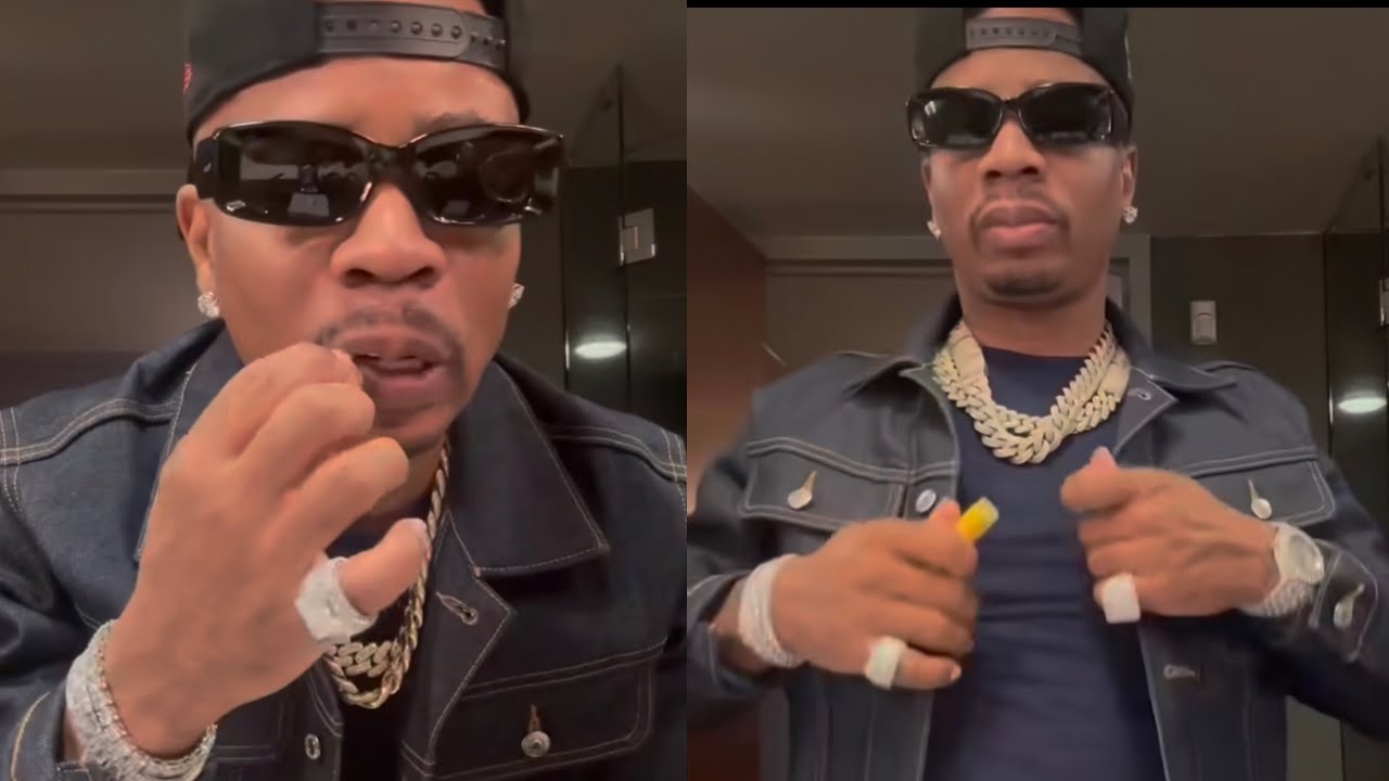 Plies Puts On Some Lip Shine & Shows Off His Outfit, Promoting His New ...