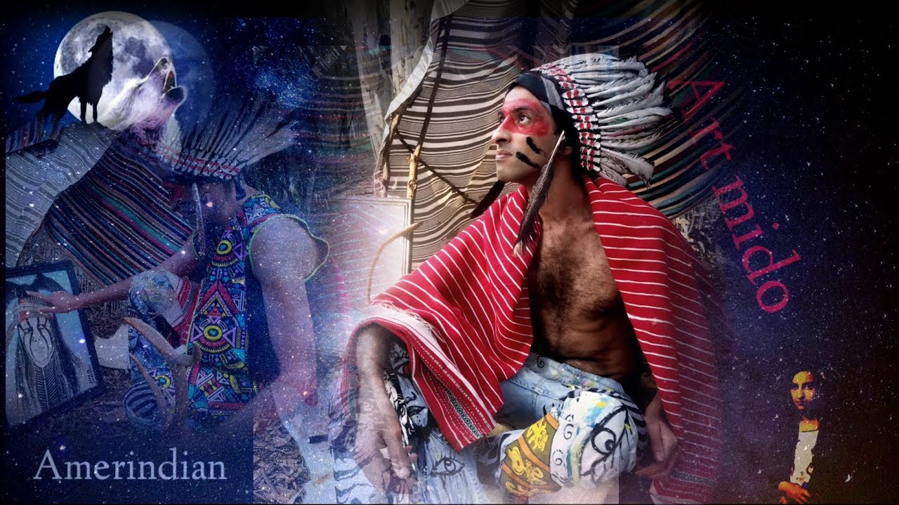 Painting Native American indian on jeans / channel #Art_mido - YouTube
