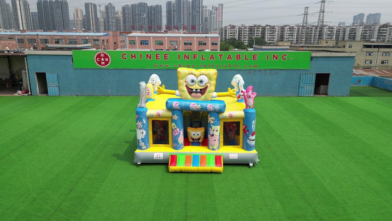 Bikini Bottom Bash: Custom SpongeBob SquarePants Theme Inflatable Park ...