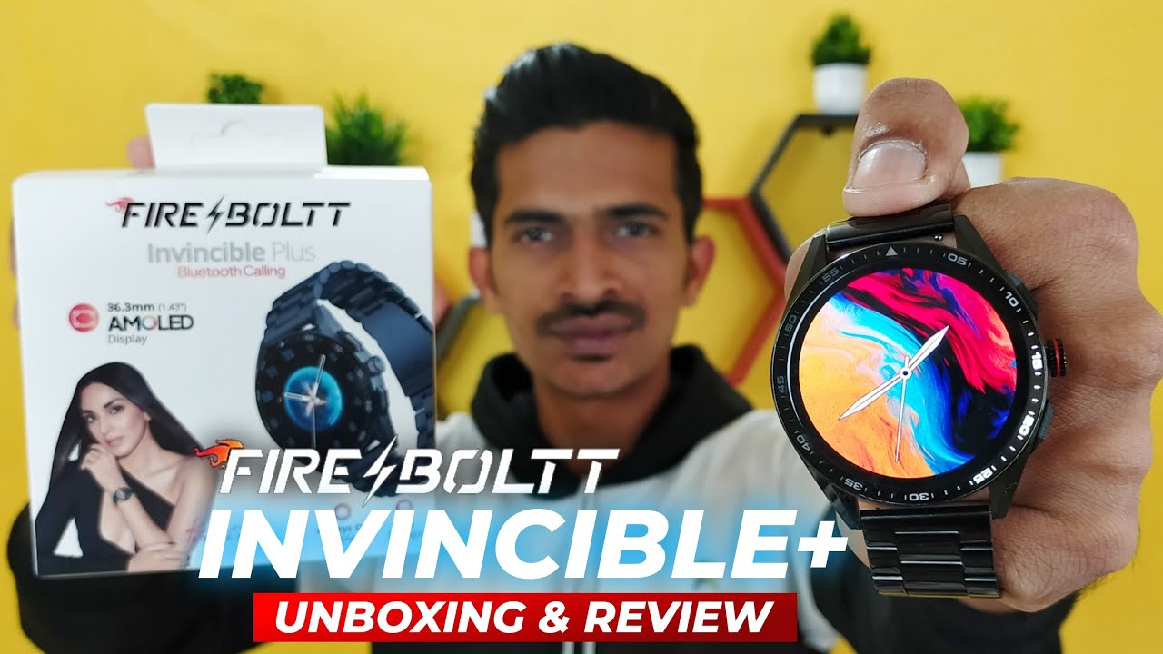 Fire Boltt Invincible Plus Unboxing & Review🔥 Best Luxury Smartwatch ⚡ ...
