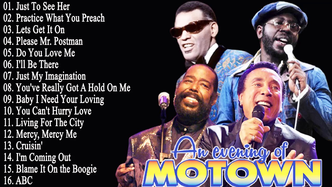 Motown Music Playlist 70s - Smokey Robinson, Ray Charles, Curtis ...