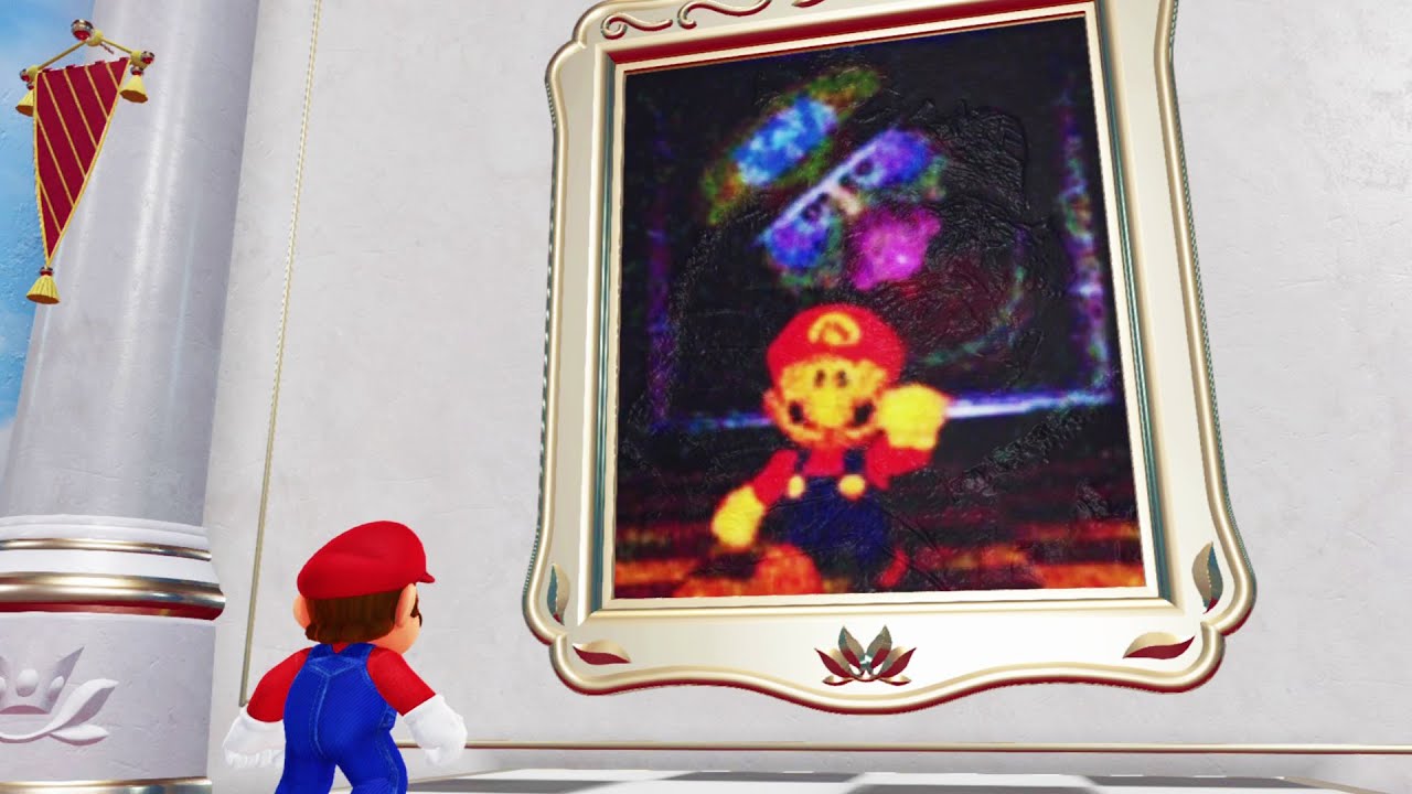 What happens when Mario enters the Wario Apparition Painting in Super ...