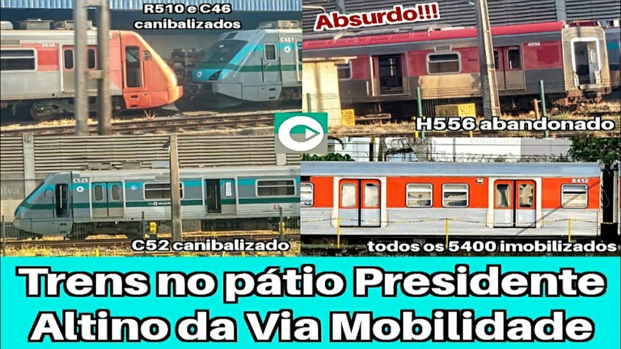 Via Mobilidade | Trens no pátio de Presidente Altino - linhas 8 ...