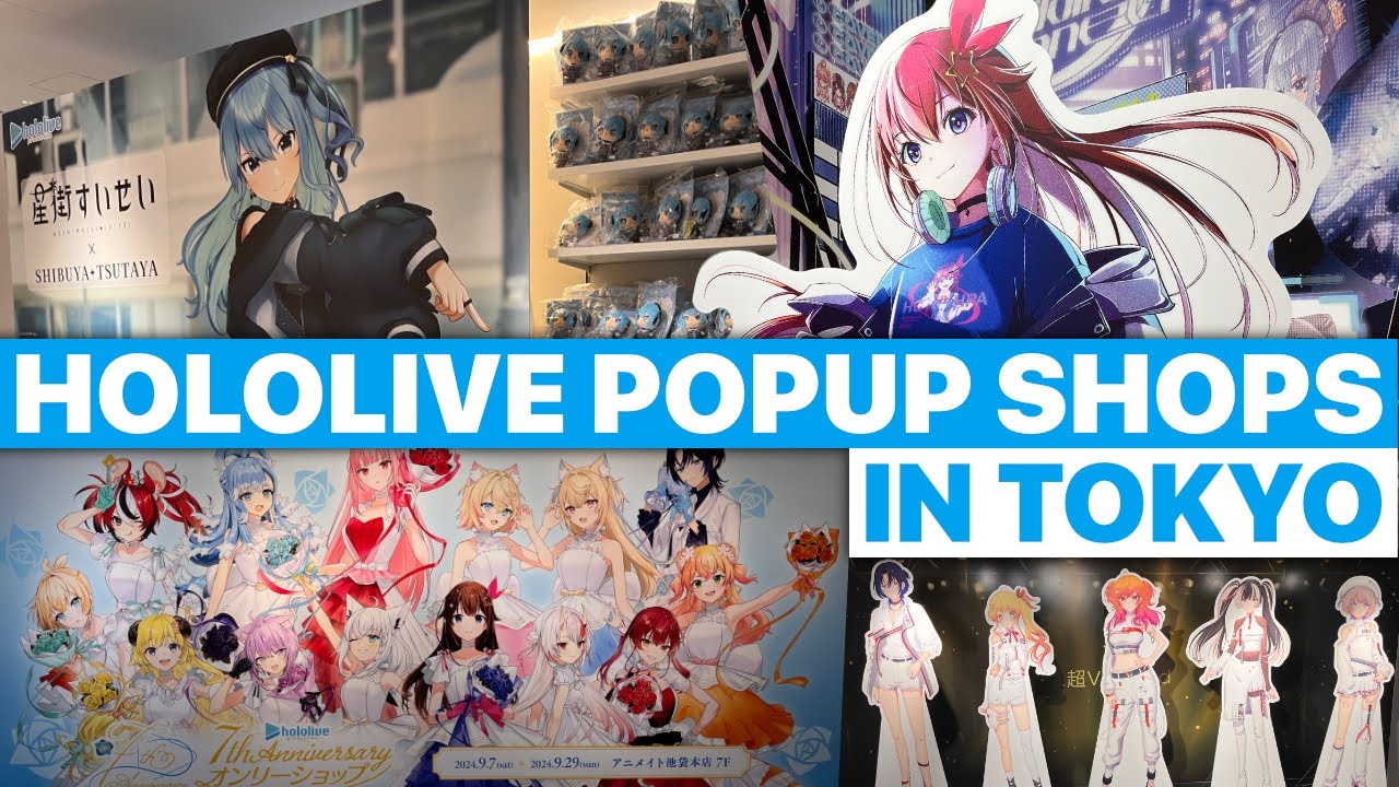 Going To Hololive Popup Shops In Tokyo (VLOG) [Eng Subs] - YouTube