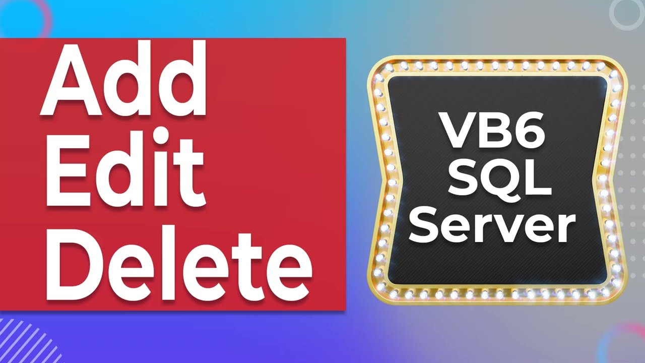 Addeditdelete And Show In Msflexgrid Using Vb6 And Sql Server Youtube