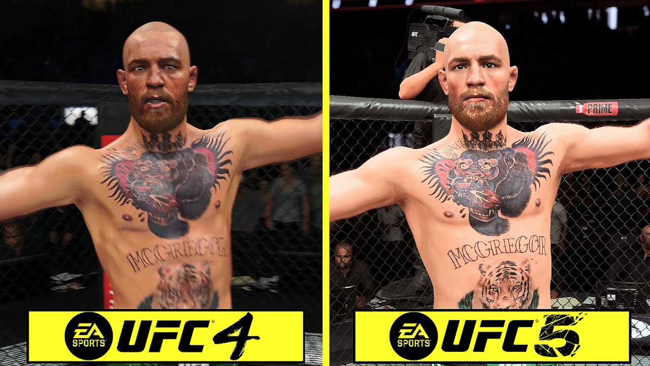 UFC 5 vs UFC 4 PS5 Graphics Comparison #eapartner - YouTube