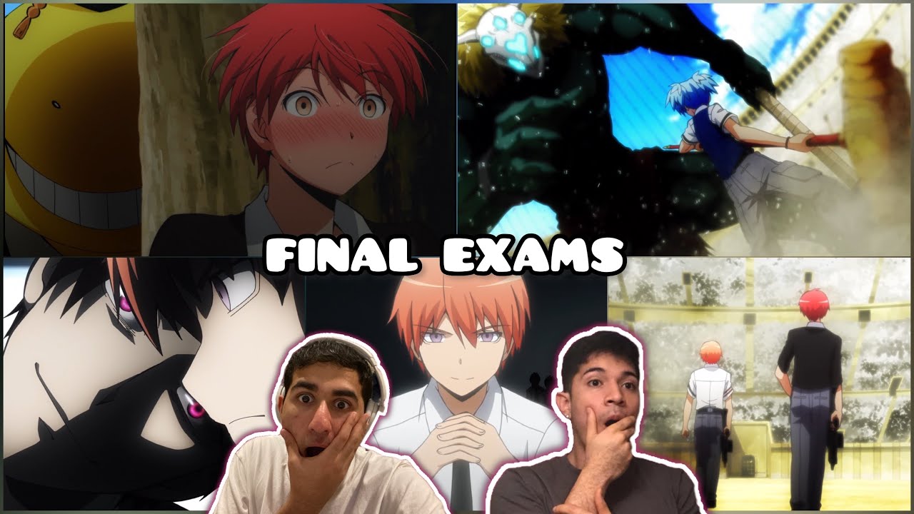 FINAL EXAMS!! | ASSASSINATION CLASSROOM EPISODES 15 & 16 REACTION - YouTube