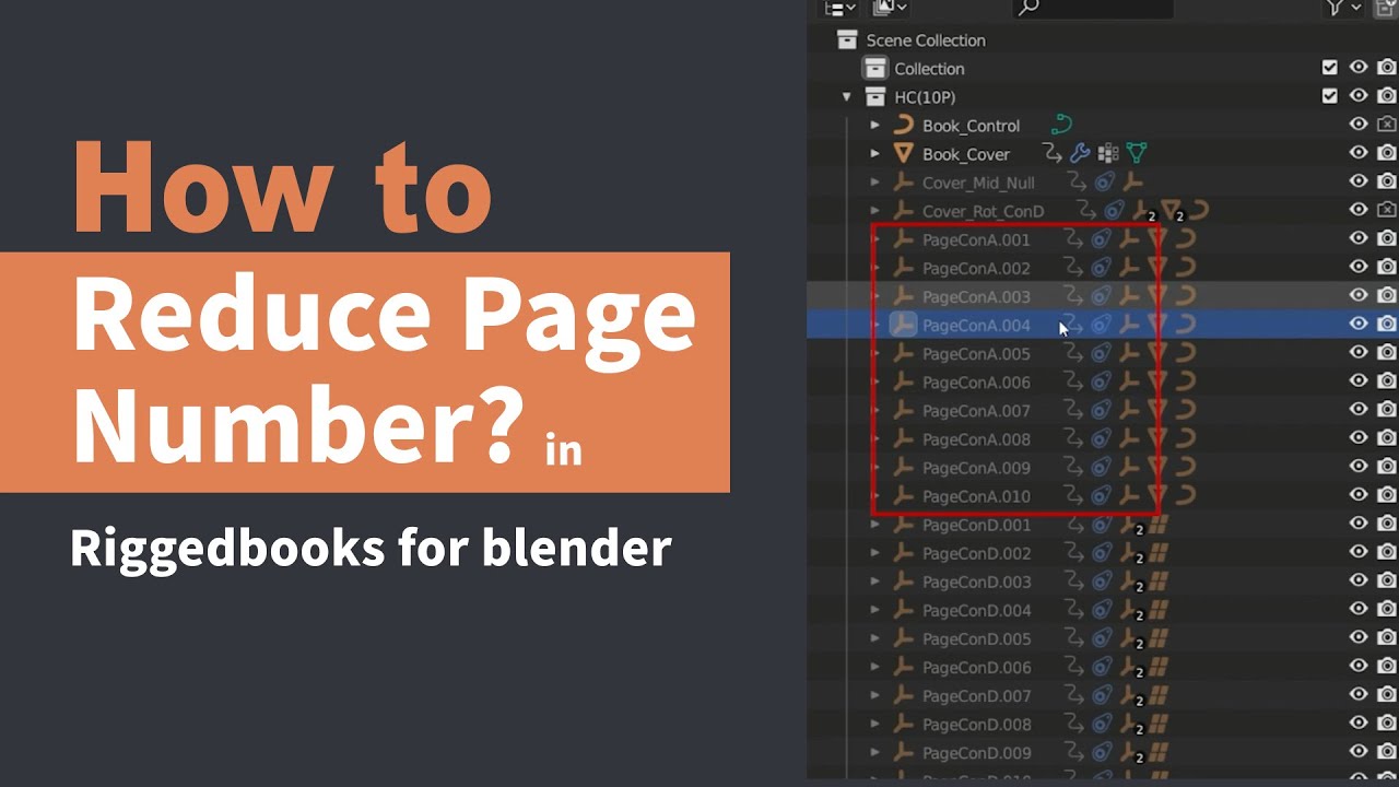 (RiggedBooks)How to reduce the number of pages? - YouTube
