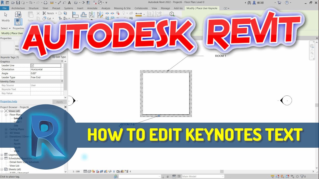 Revit How To Edit Keynote Text Tutorial YouTube Revit How To Edit Keynote Text Tutorial YouTube