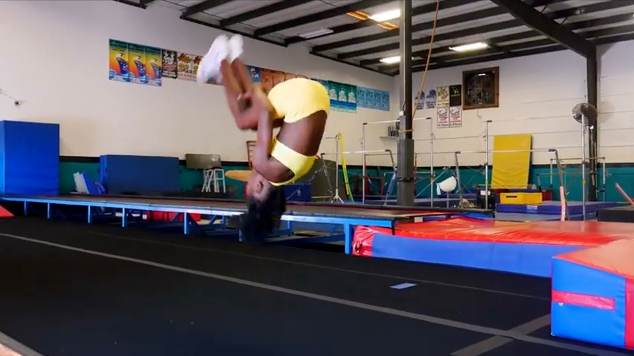 Cherish Tumbling - Standing Tuck! - YouTube