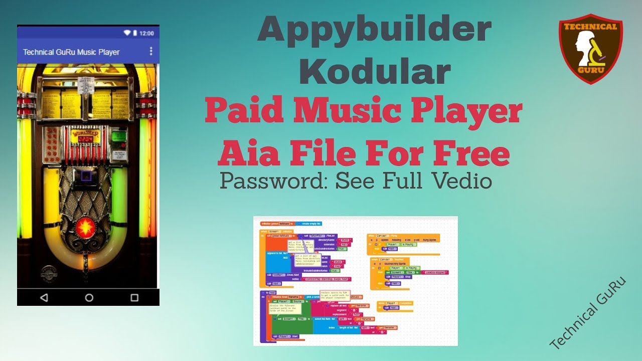 Dynamic Music Player Pro aia File Free download Edit appybuilde ...