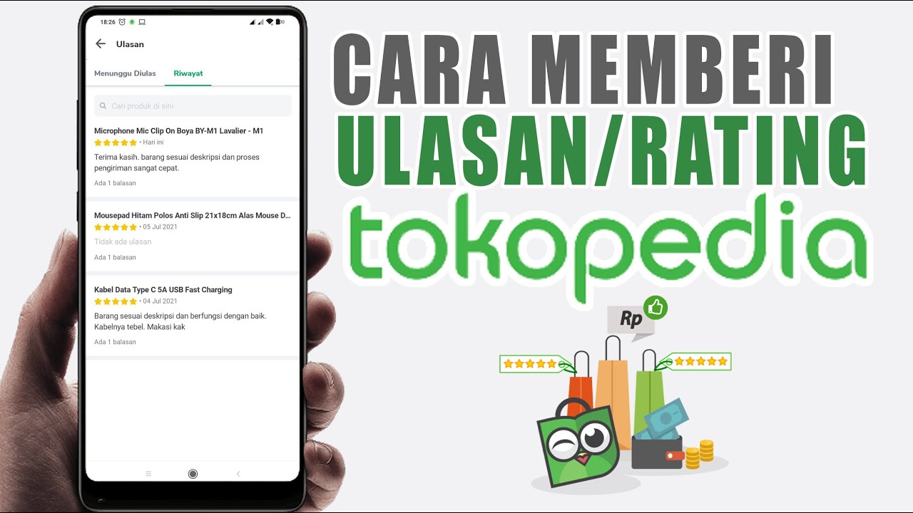 Cara Memberi Ulasan di Tokopedia Terbaru | Kasih Rating Produk - YouTube