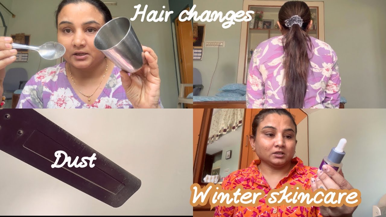 ACHANAK maine NOTICE kiya mere HAIR me changes ||winter ka mera SKINCARE - YouTube