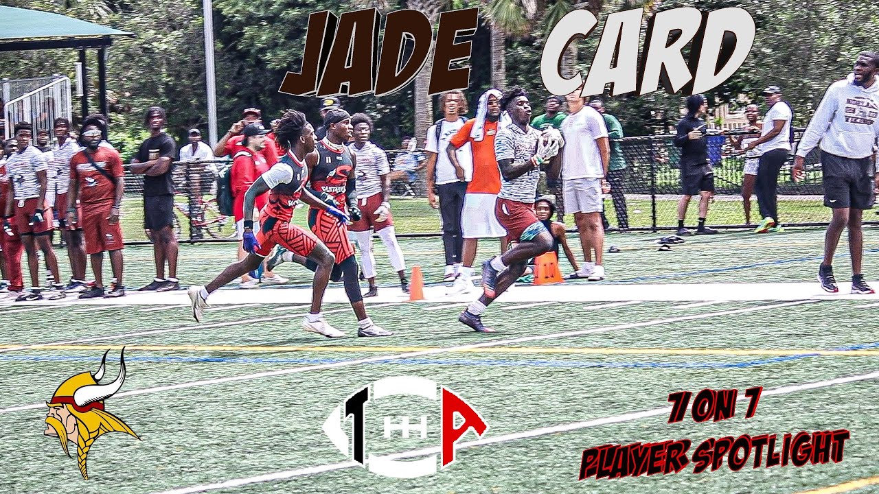 🔥🏈 Tutu Atwell Foundation 7 on 7 Player Spotlight Jade Card Miami ...