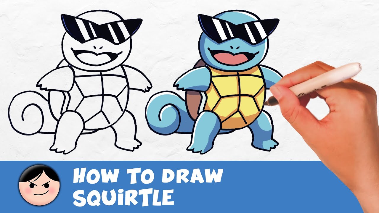 How To Draw Squirtle Pokemon Youtube