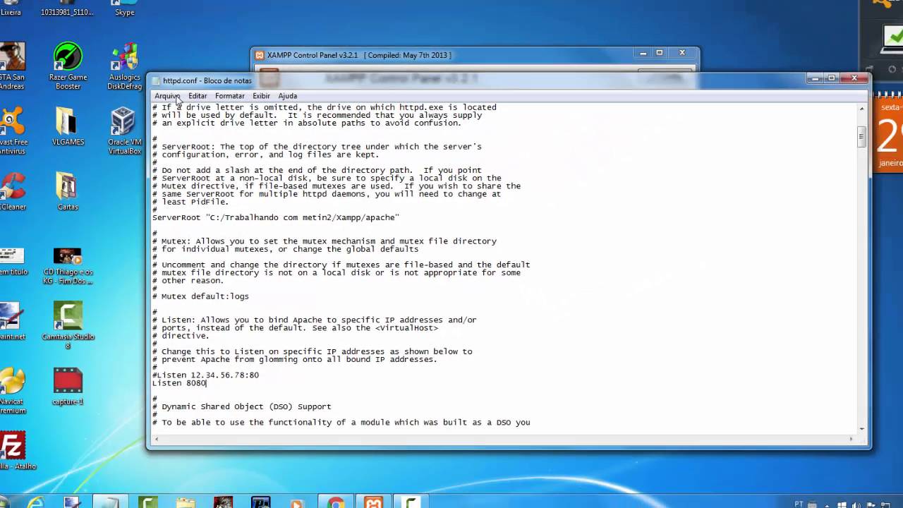 Apache não conecta-PROBLEMA RESOLVIDO - YouTube