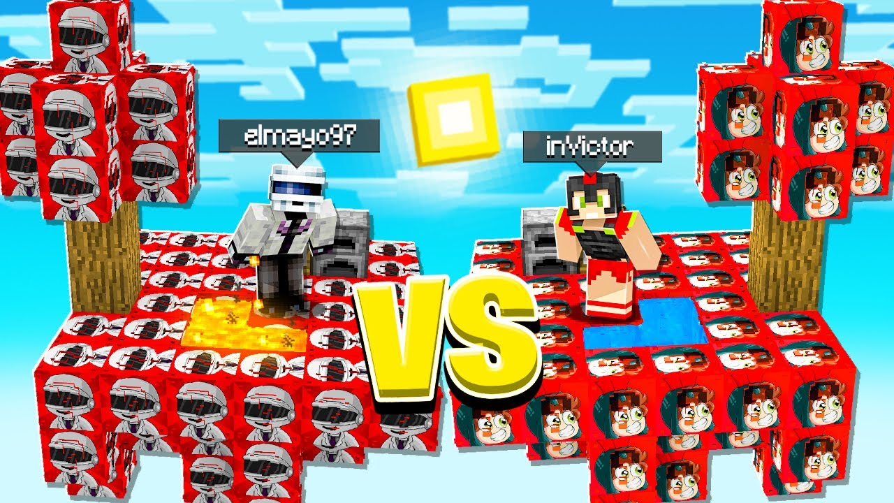 ¡LUCKY BLOCK de INVICTOR VS LUCKY BLOCK de ELMAYO97! 🤯😱 - MINECRAFT ...
