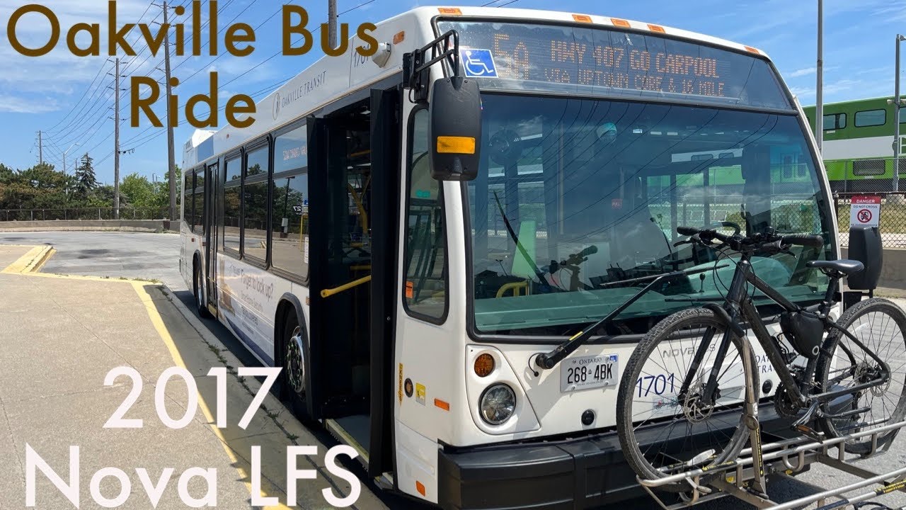 Oakville Transit 5 Dundas Bus Ride From Oakville GO Station to White ...