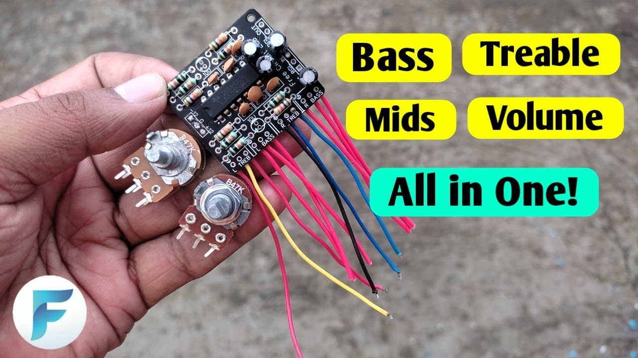 Audio BASS TREBLE Booster; Very easy and working circuit - YouTube