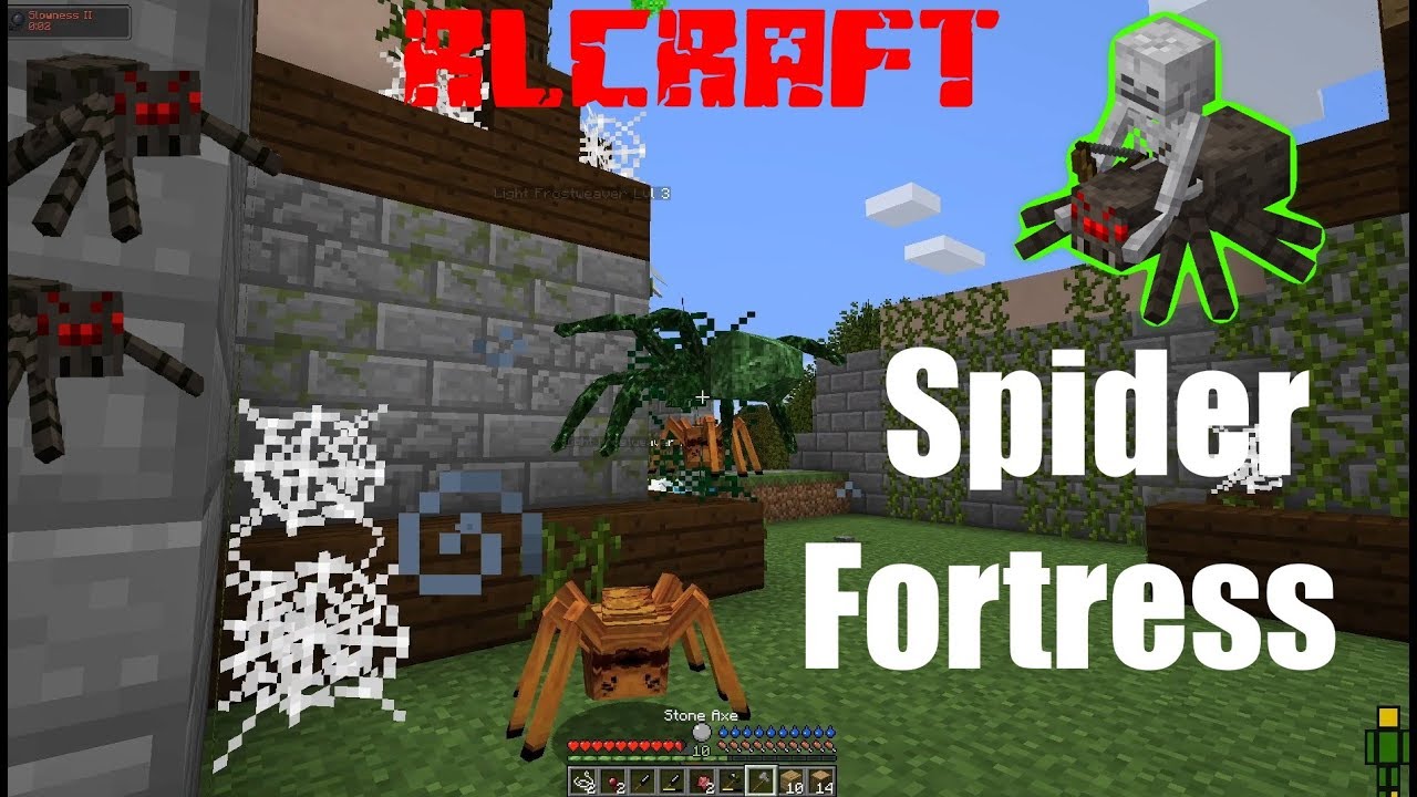 RLCraft Arachnophobia event started!!! SPIDERS EVERYWHERE - YouTube
