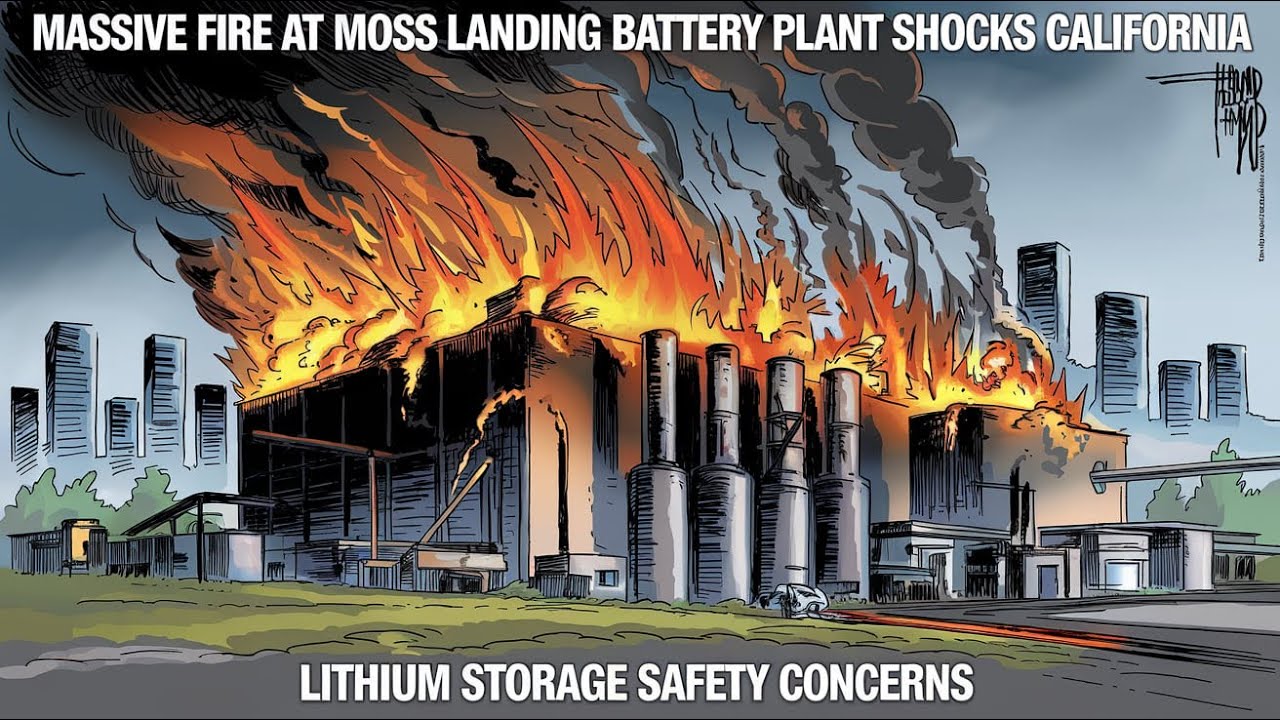 Massive Fire at Moss Landing Battery Plant Shocks California | Lithium ...