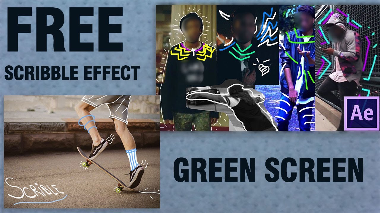 Free Scribble mix Neon lights Animation Pack Green Screen 2020 - YouTube