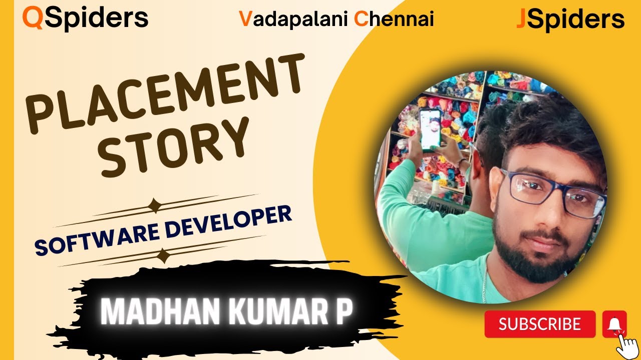 Success story of Mr.Madhan Kumar P as a software Engineer Qspiders vadapalani Chennai - YouTube