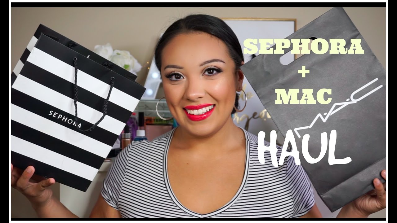MAC AND SEPHORA HAUL | Holiday Collection | My Go-To Products | - YouTube