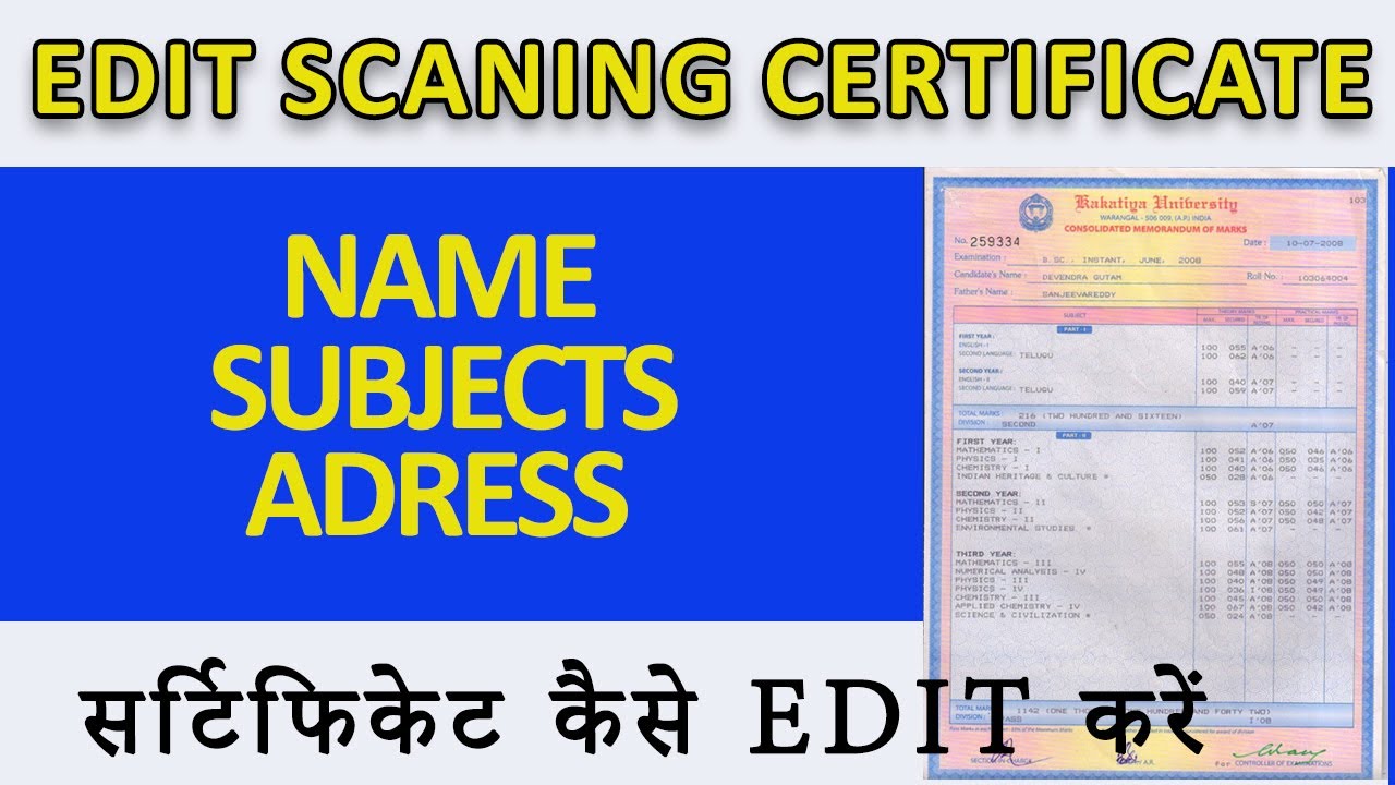 how to make graduation certificate,How to edit scaning document,how to edit pdf files , - YouTube