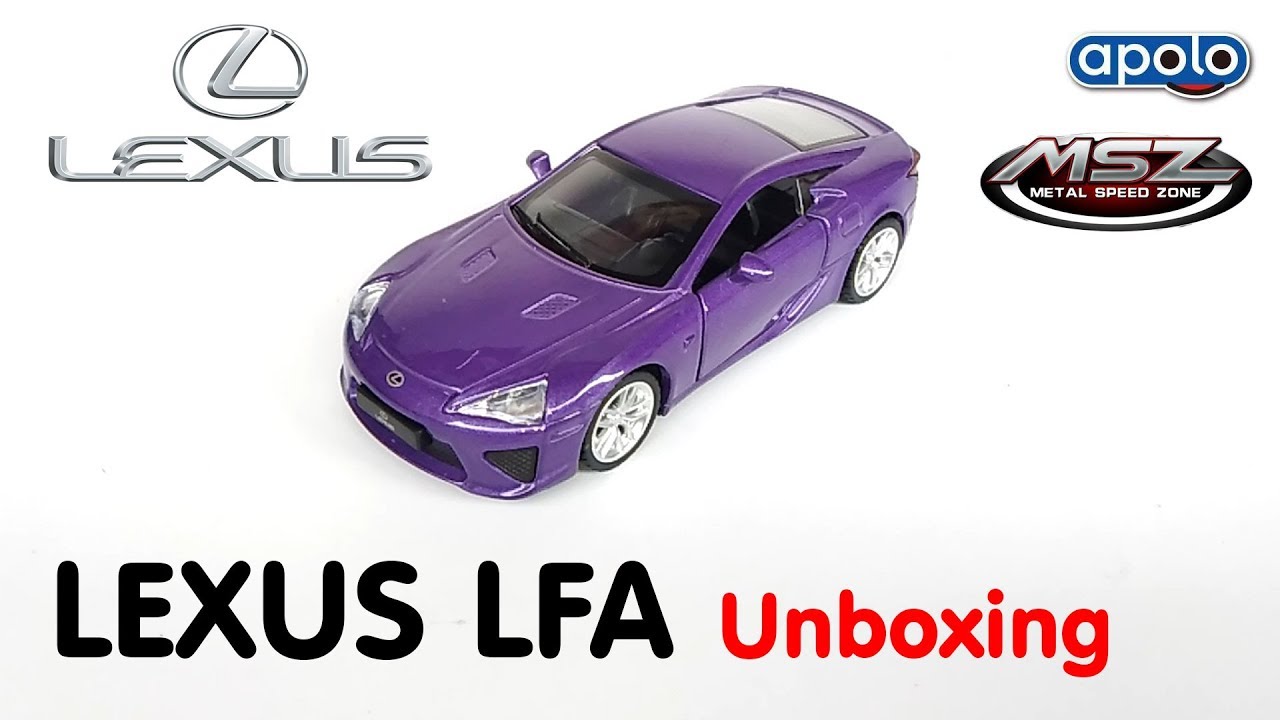 Unboxing - Lexus LFA (Metallic Purple) Apolo MSZ - Diecast 1:43 Scale ...