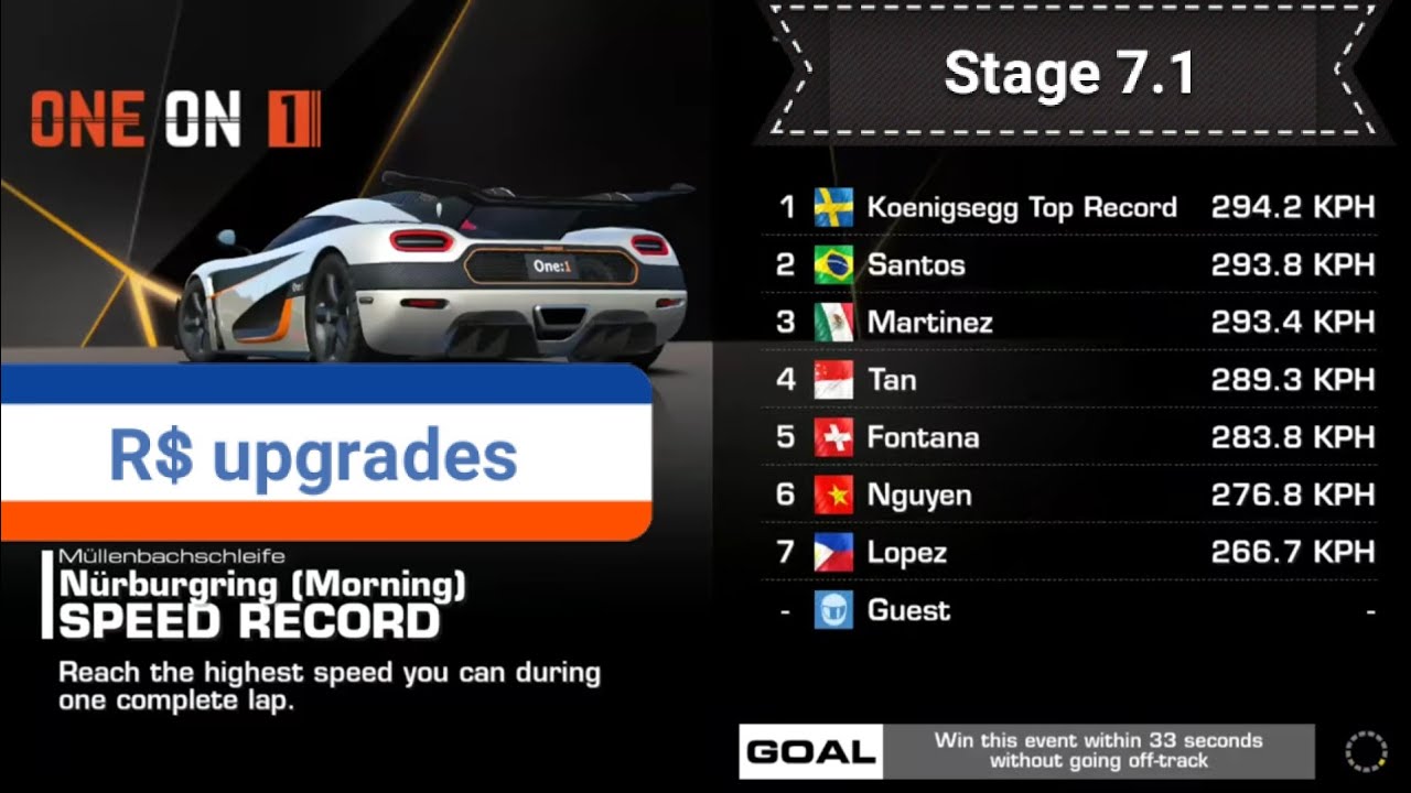 RR3, One on 1 event, stage 7.1 R$ upgrades - YouTube