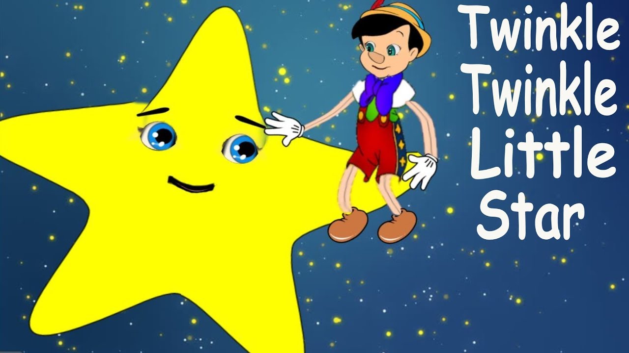 TWINKLE TWINKLE LITTLE STAR Disney Karaoke Lyrics & Pinocchio Nursery ...