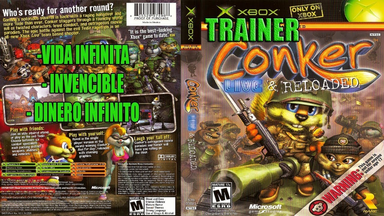 Conker live and reloaded TRAINER XBOX360 RGH - YouTube