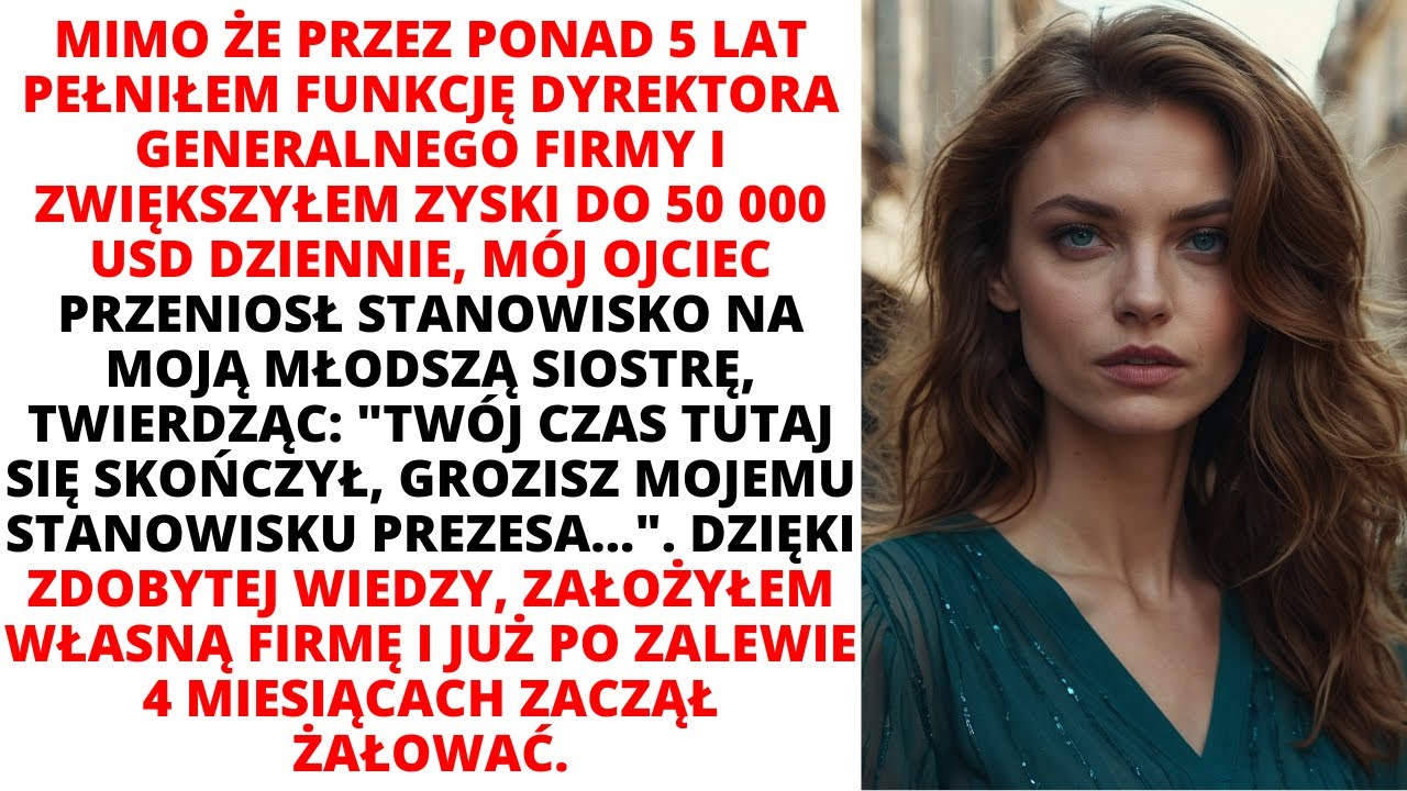 MIMO ŻE PRZEZ PONAD 5 LAT PEŁNIŁEM FUNKCJĘ DYREKTORA GENERALNEGO FIRMY ...