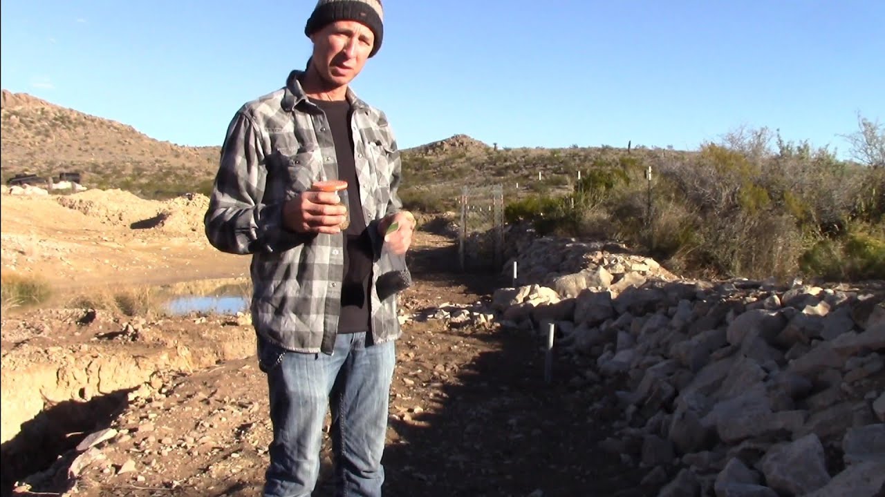 Planting dill and okra beside the pond @Timeline Ranch far west Texas ...