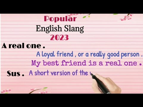 New English Slang 2023 #englishslang #newslang2023 #britishslang # ...